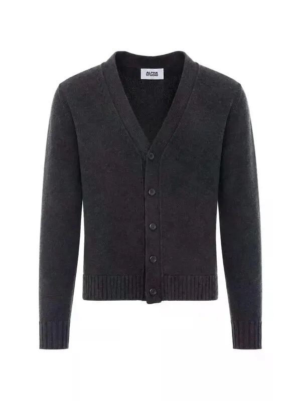 Alpha Studio Knitted V-neck Cardigan