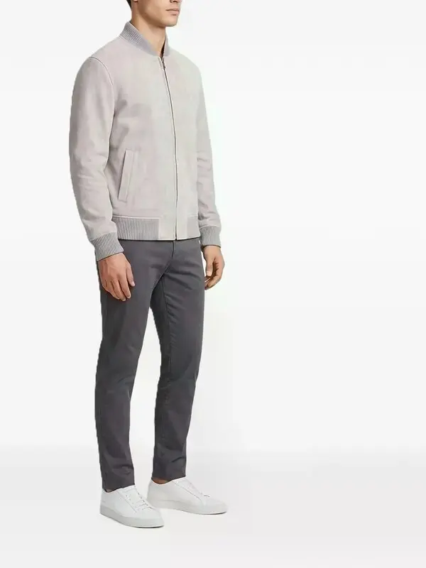 Herno Suede Bomber Jacket