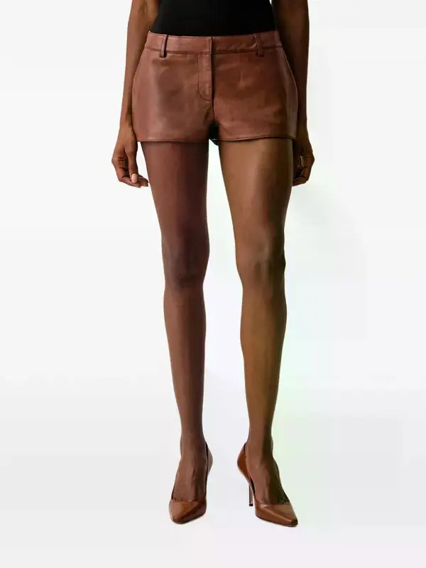 Retrofete Valesia Leather Shorts