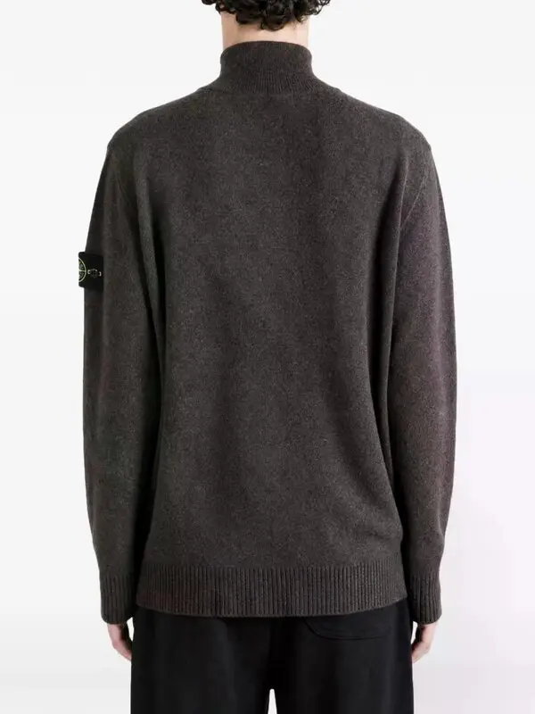 Stone Island Logo-patch Zip-up Cardigan