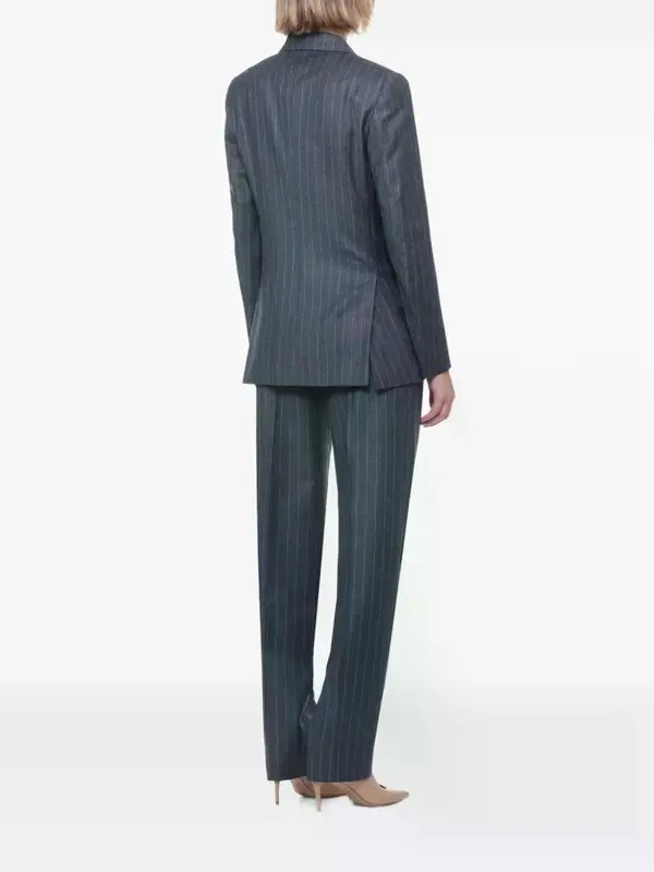 LARDINI Pinstripe Double-breasted Blazer