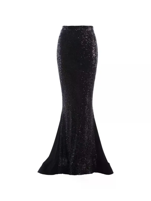 IMROSKA Moore Sequin-embellished Maxi Skirt
