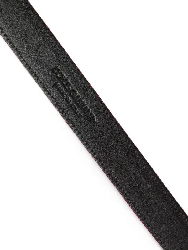 Dolce & Gabbana Glitter-effect Buckle Belt