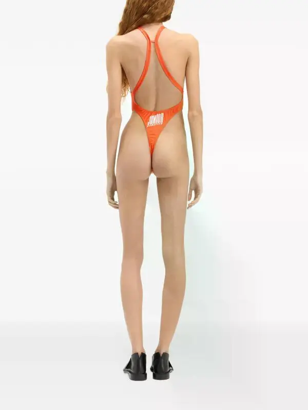 JEAN PAUL GAULTIER Gingham-print High-cut Swimsuit