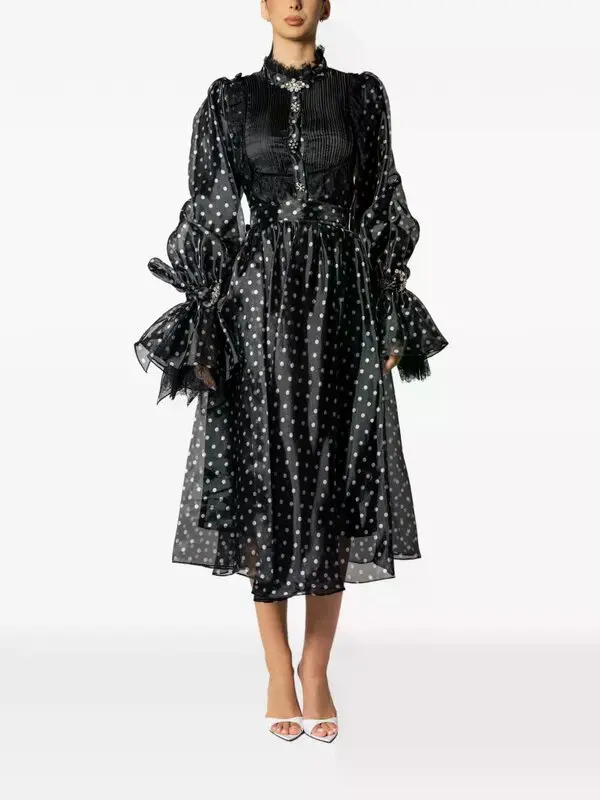 MIAU BY CLARA ROTESCU Theodora Midi Dress - Black
