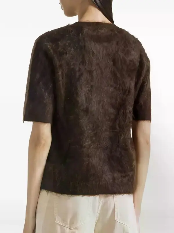 Seventy Cashmere Short-sleeve Sweater - Brown