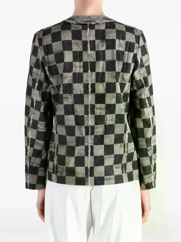 COMMUNS Check-pattern Patch-pocket Jacket