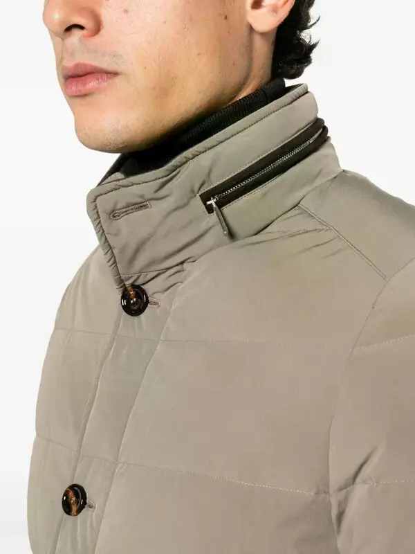MOORER Quilted Button-front Jacket