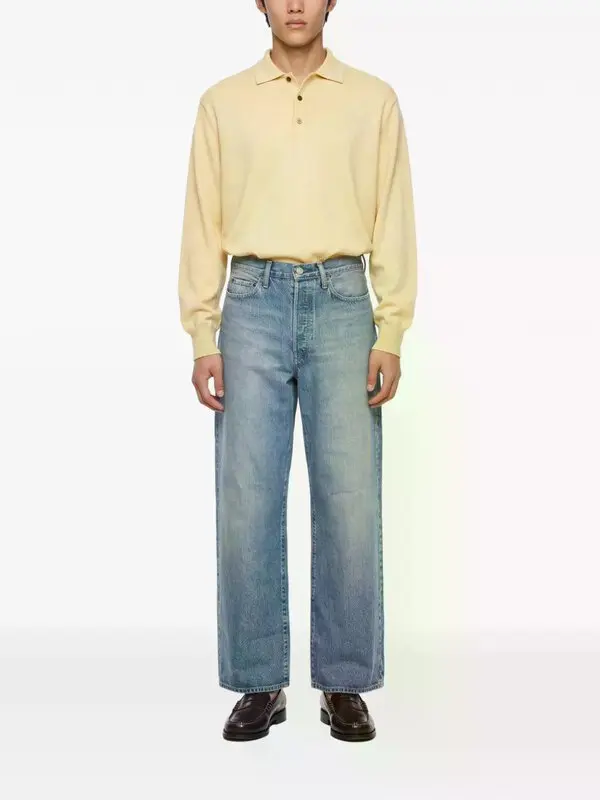 SSSTEIN Faded Straight-leg Jeans
