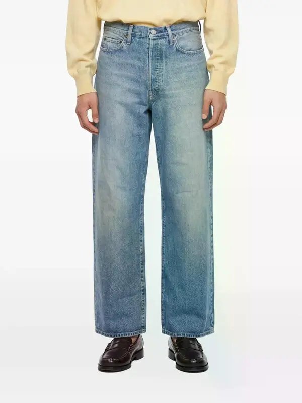 SSSTEIN Faded Straight-leg Jeans