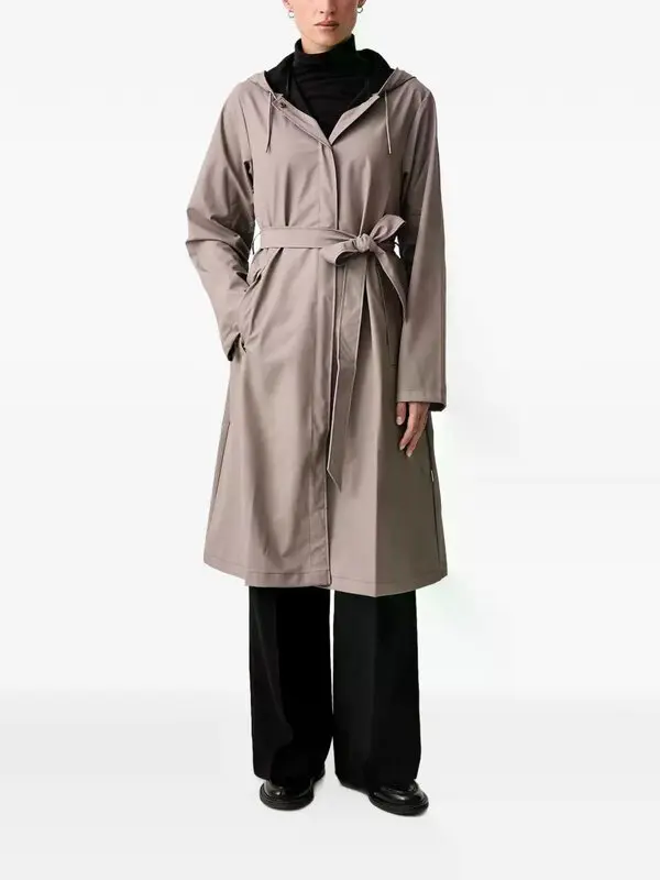Rains W Belted Hooded Jacket