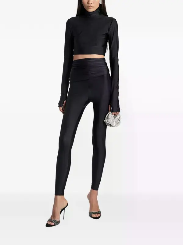 Andamane Orchid Thumb-slot Cropped Top