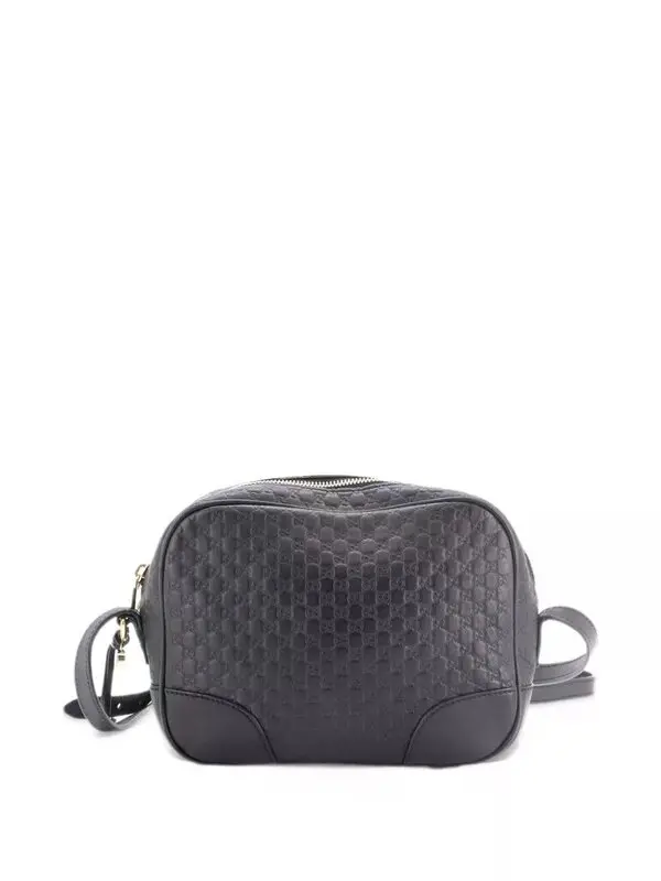 Gucci Bree Disco Microguccissima Leather Mini Crossbody Bag - Black