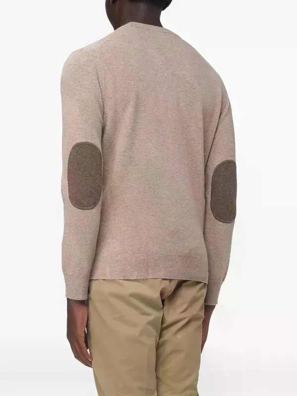 BROOKSFIELD Logo-embroidered Elbow-patch Sweater