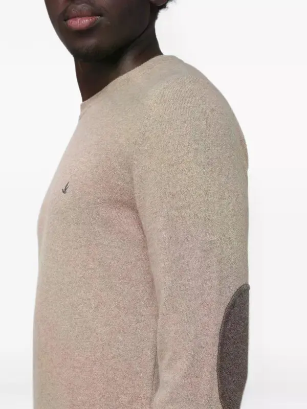 BROOKSFIELD Logo-embroidered Elbow-patch Sweater
