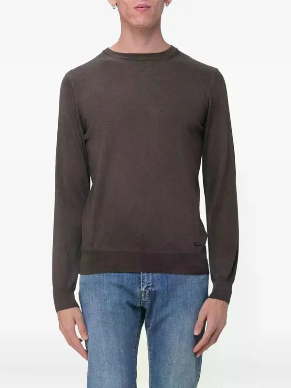 BROOKSFIELD Button-fastening Shawl-collar Sweater