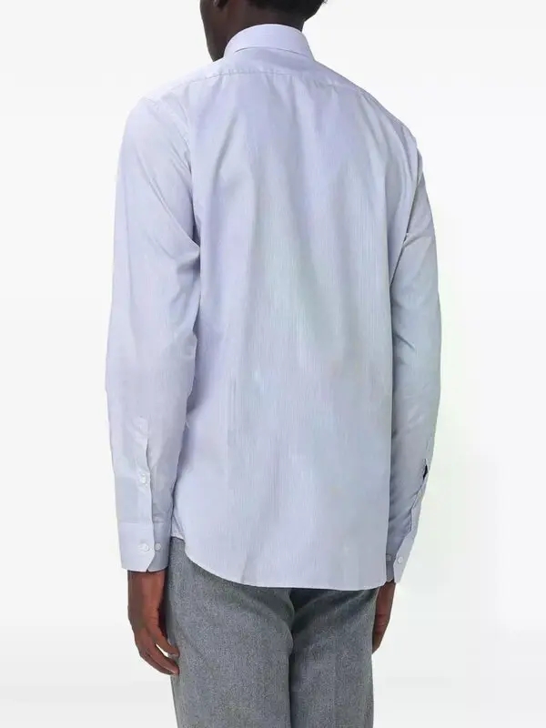 BROOKSFIELD Striped Cotton-twill Shirt