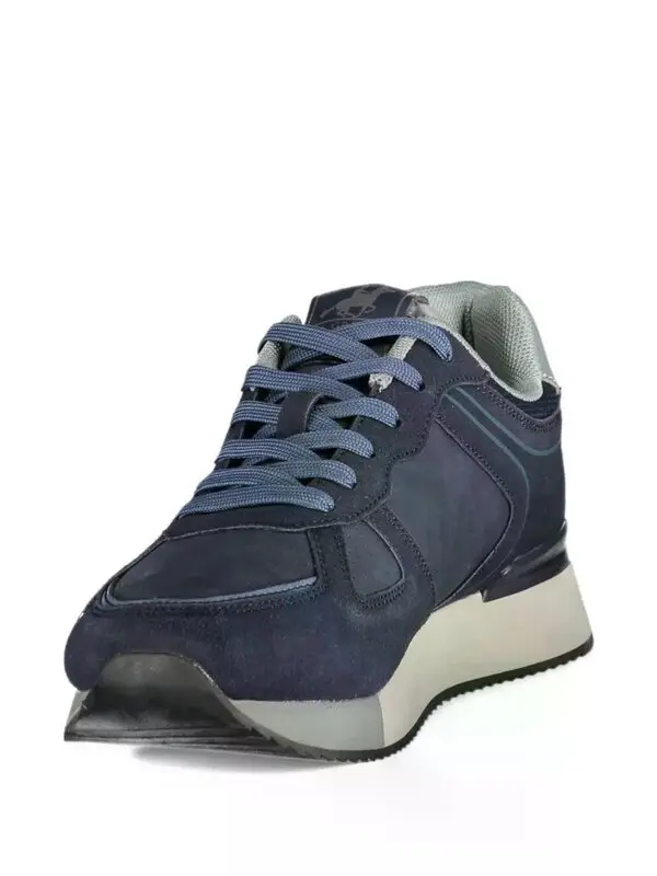U.S. Grand Panelled Logo-embroidered Sneakers - Blue