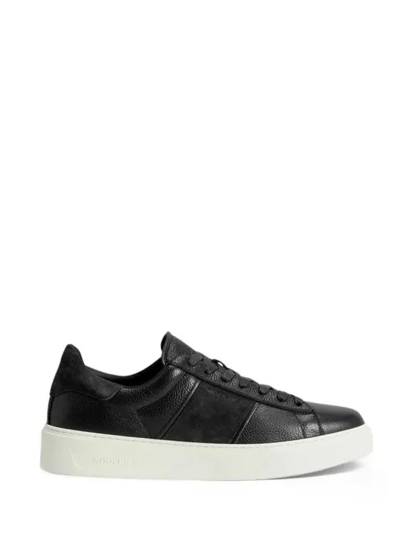 Woolrich Panelled Grained Leather Sneakers