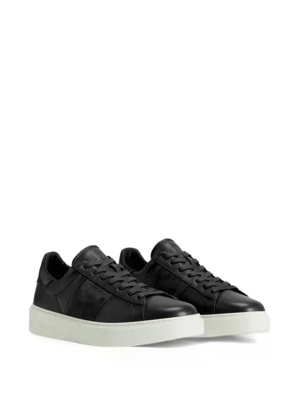 Woolrich Panelled Grained Leather Sneakers
