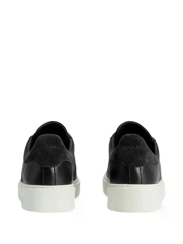 Woolrich Panelled Grained Leather Sneakers