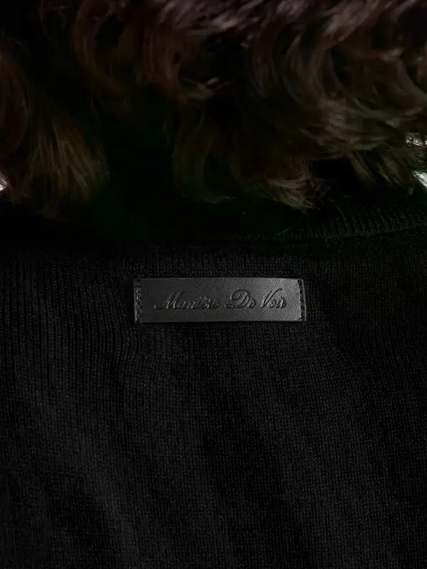 Manière De Voir Honor In Wool-blend Turtleneck Knit Bodysuit
