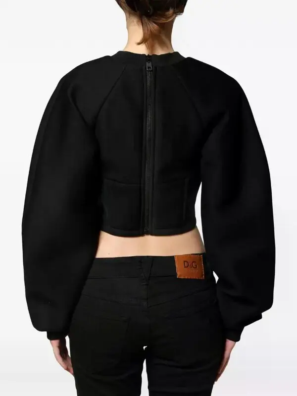 Philosophy Di Lorenzo Serafini Corset-style Cropped Sweatshirt