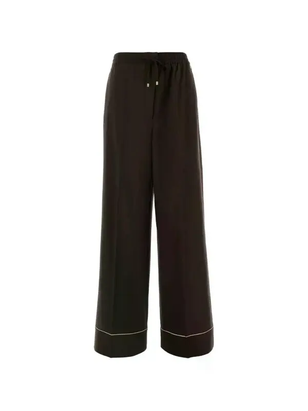 Sportmax Piped-trim Drawstring Trousers