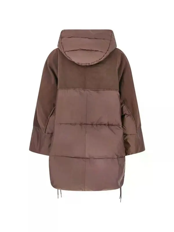 DUNO Numbra Hooded Panelled Puffer Coat