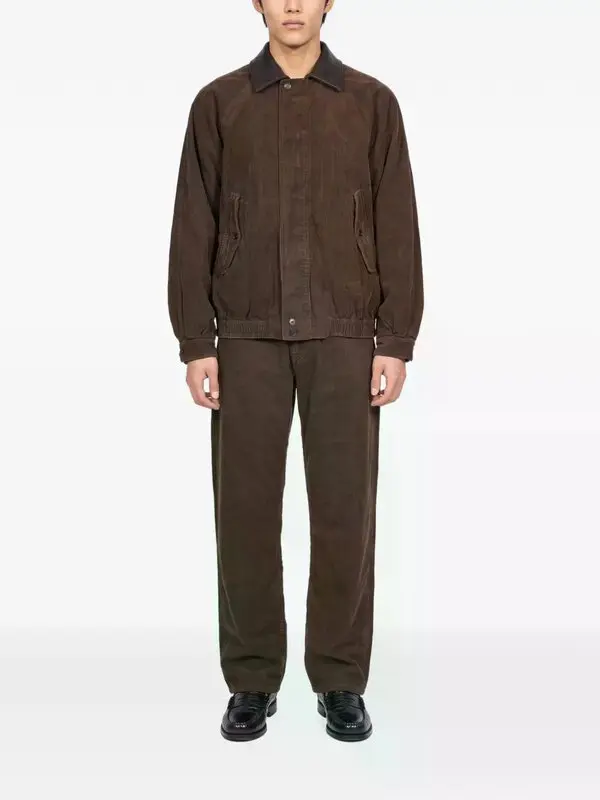 SSSTEIN Corduroy Straight-leg Trousers - Brown