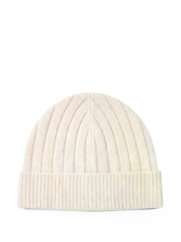 Kiton Logo-knit Ribbed Beanie Hat