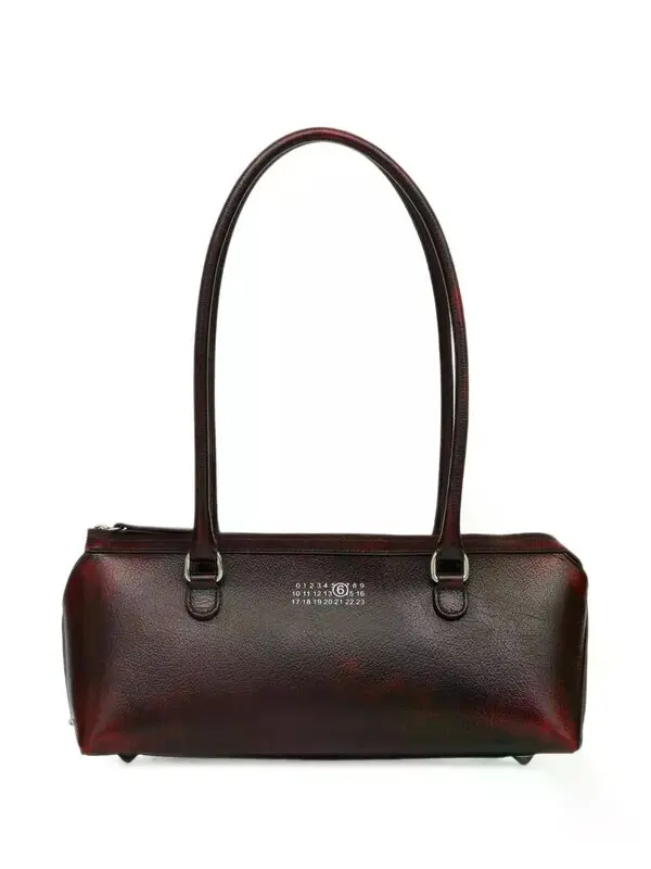 MAISON MARGIELA Bauletto Leather Shoulder Bag - Red