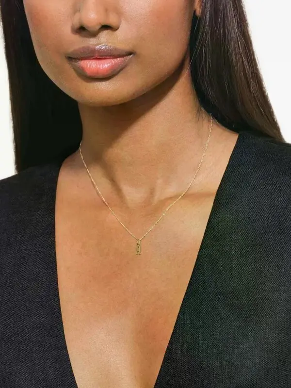 EDGE OF EMBER Solid Initial Necklace