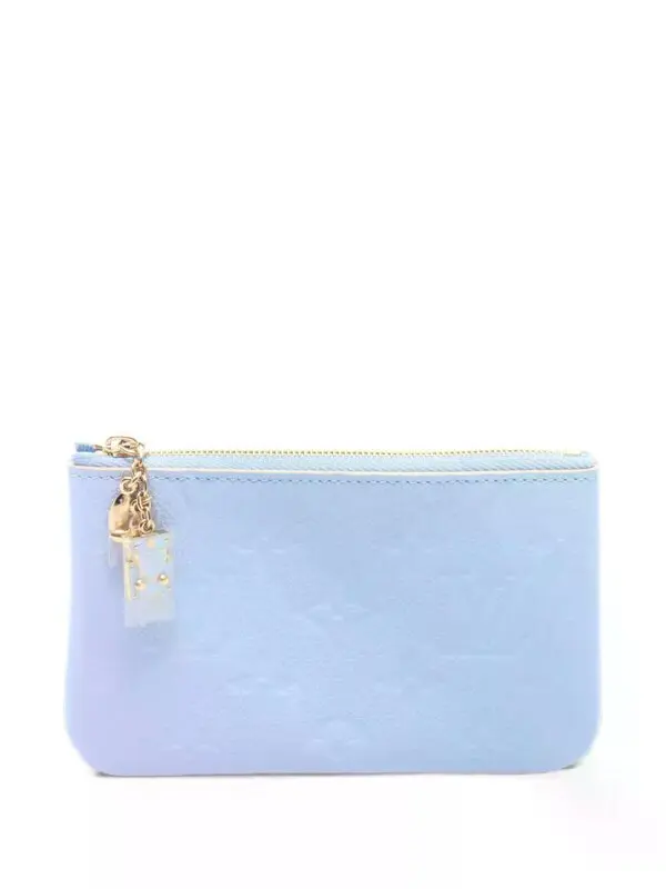 LOUIS VUITTON 2010s Clés Monogram Empreinte Pochette Pouch - Blue