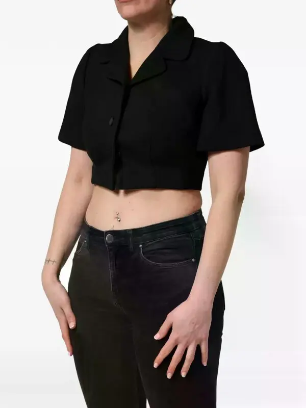 Dolce & Gabbana Cropped Short-sleeve Blouse