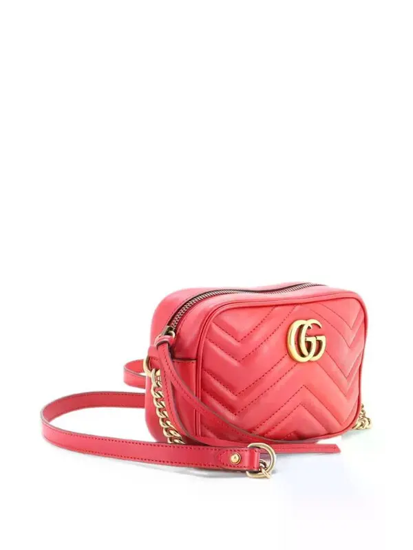 Gucci Gg Marmont Shoulder Bag Matelasse Leather Mini Crossbody Bag
