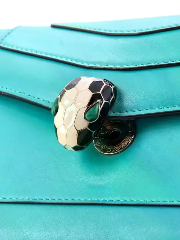 BVLGARI Serpenti Forever Shoulder Bag Leather Small Crossbody Bag