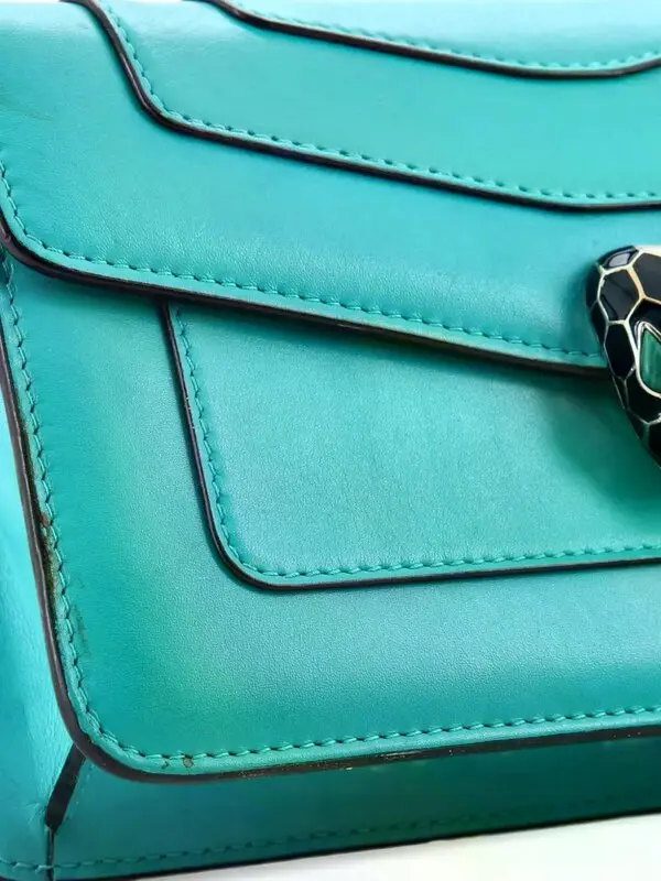 BVLGARI Serpenti Forever Shoulder Bag Leather Small Crossbody Bag