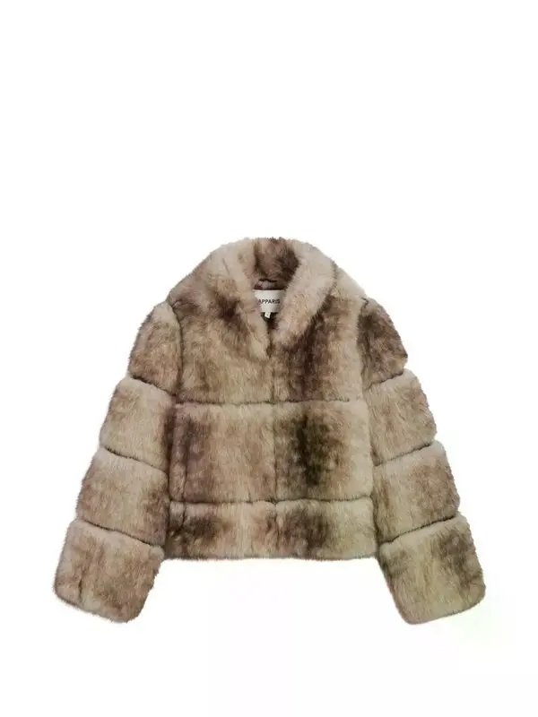 Apparis Sai Faux-fur Panelled Coat - Neutrals