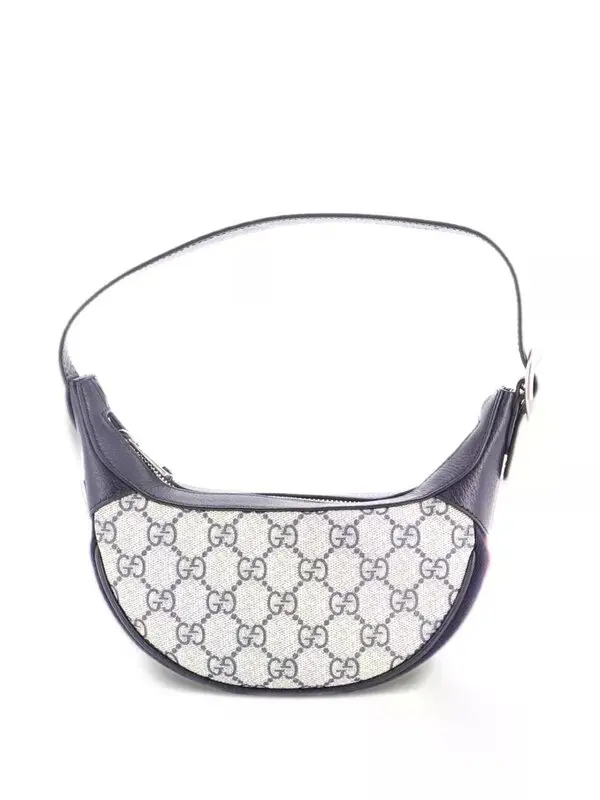 Gucci Ophidia Half Moon Bag Gg Coated Canvas Mini Hobo Bag