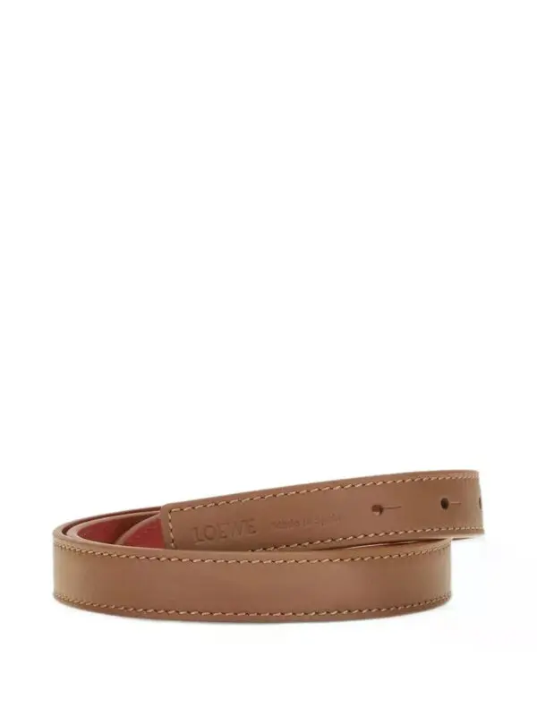Loewe Reversible Leather Belt - Brown