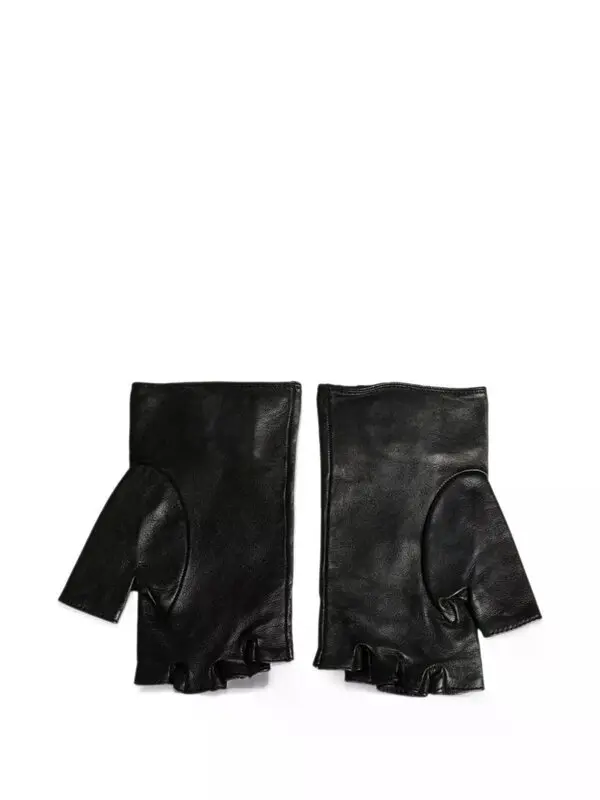 Dolce & Gabbana Pearl-embellished Fingerless Gloves - Black