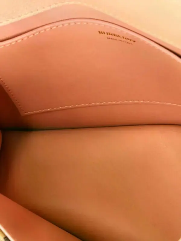 Burberry Mackford Leather And House Check Canvas Small Shoulder Bag