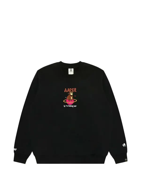 AAPE BY *A BATHING APE Aaper Graphic-print Sweatshirt - Black