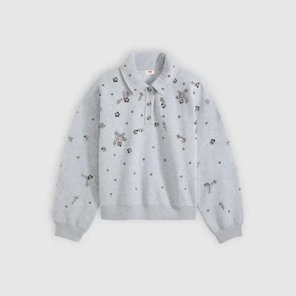 LEVI'S Vintage Embellished Polo Sweatshirt