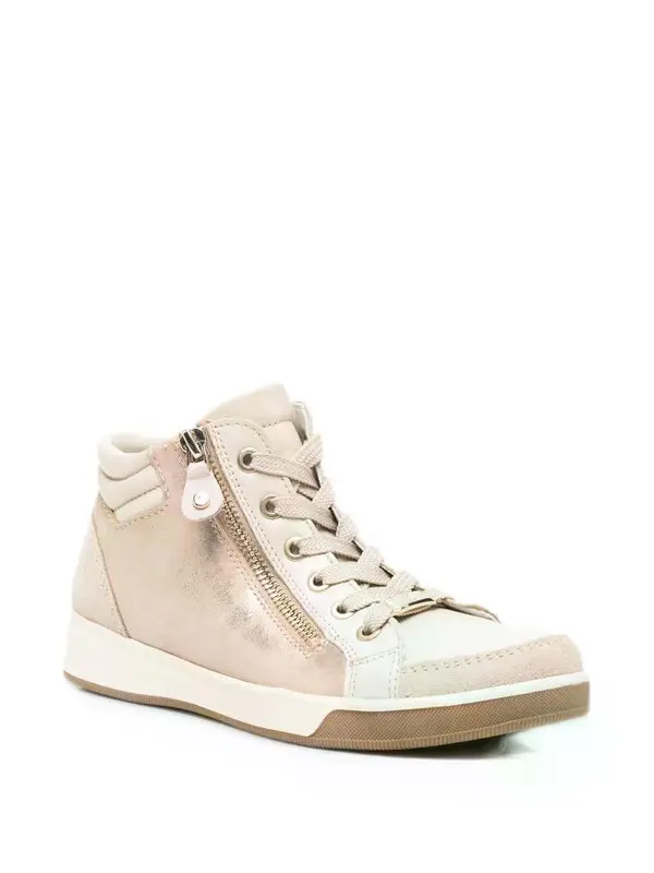 ARA Metallic Side-zip Sneakers
