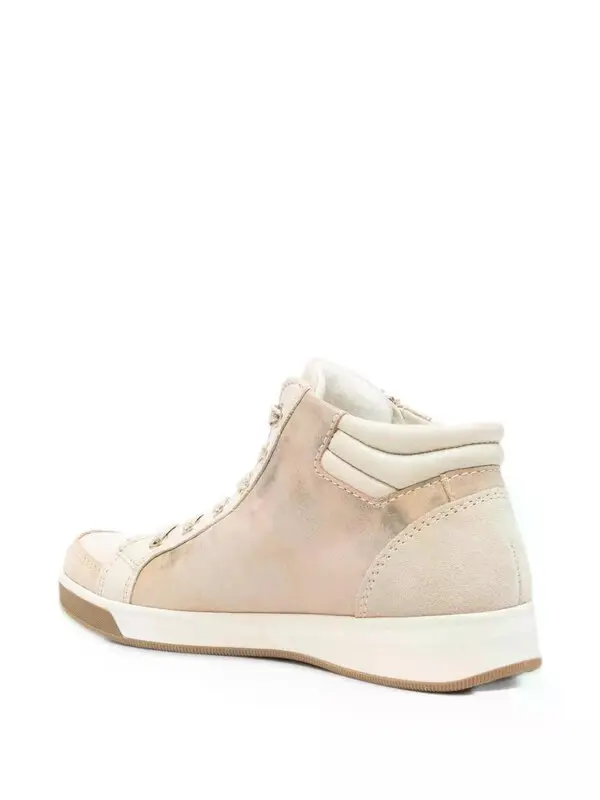 ARA Metallic Side-zip Sneakers
