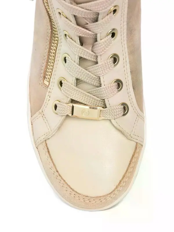 ARA Metallic Side-zip Sneakers