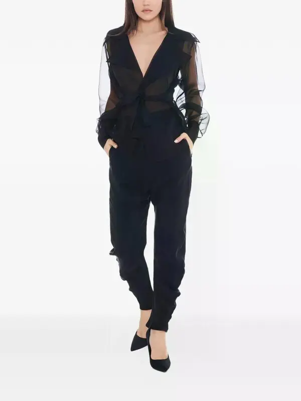 TESSITURA Sheer Silk Organza Blouse