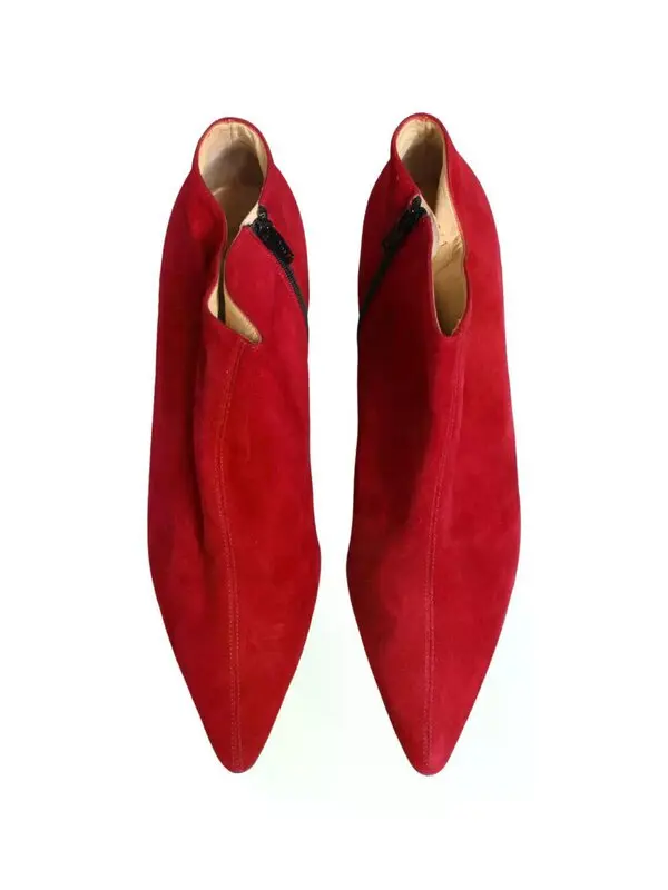 Dolce & Gabbana X Sergio Rossi Suede Pointed-toe Ankle Boots